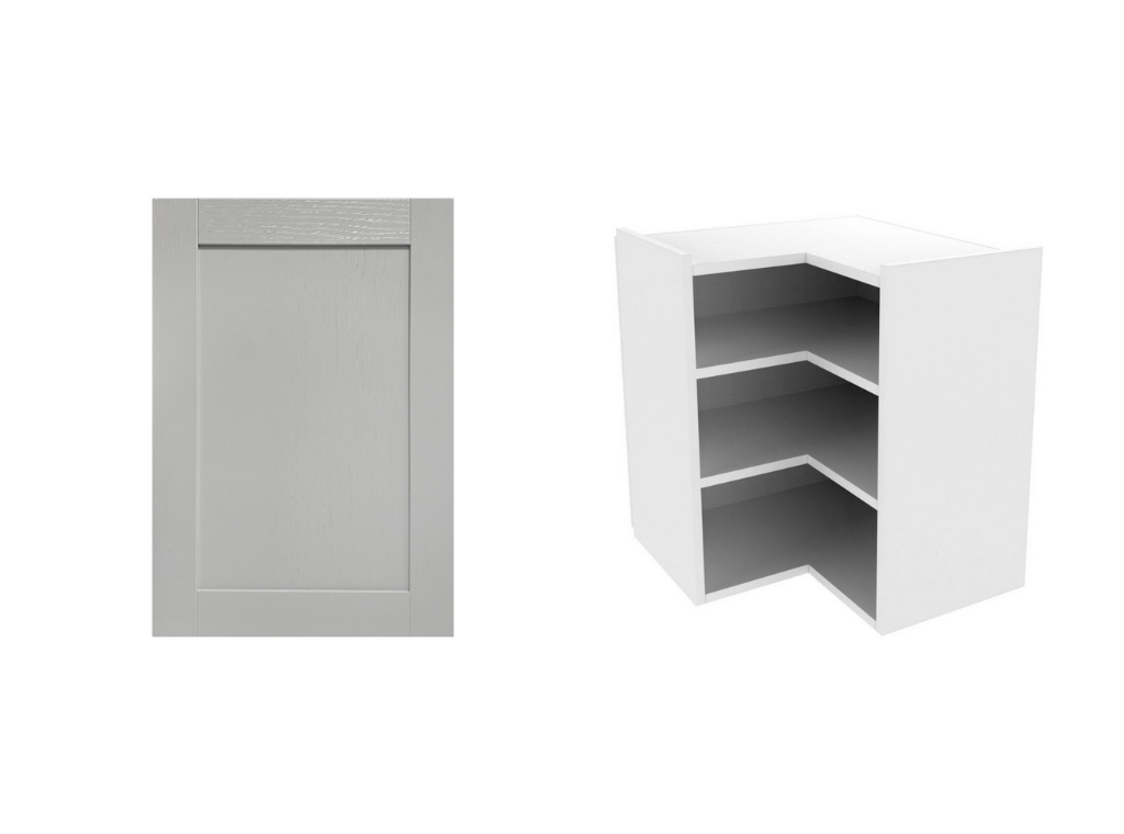 Harlem 900 x 600 Corner L Shaped Wall Kitchen Unit — TheKitchenYard